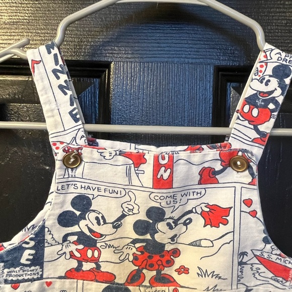 Disney | One Pieces | Disney Vintage Mickey Mouse Comic Print Overalls ...